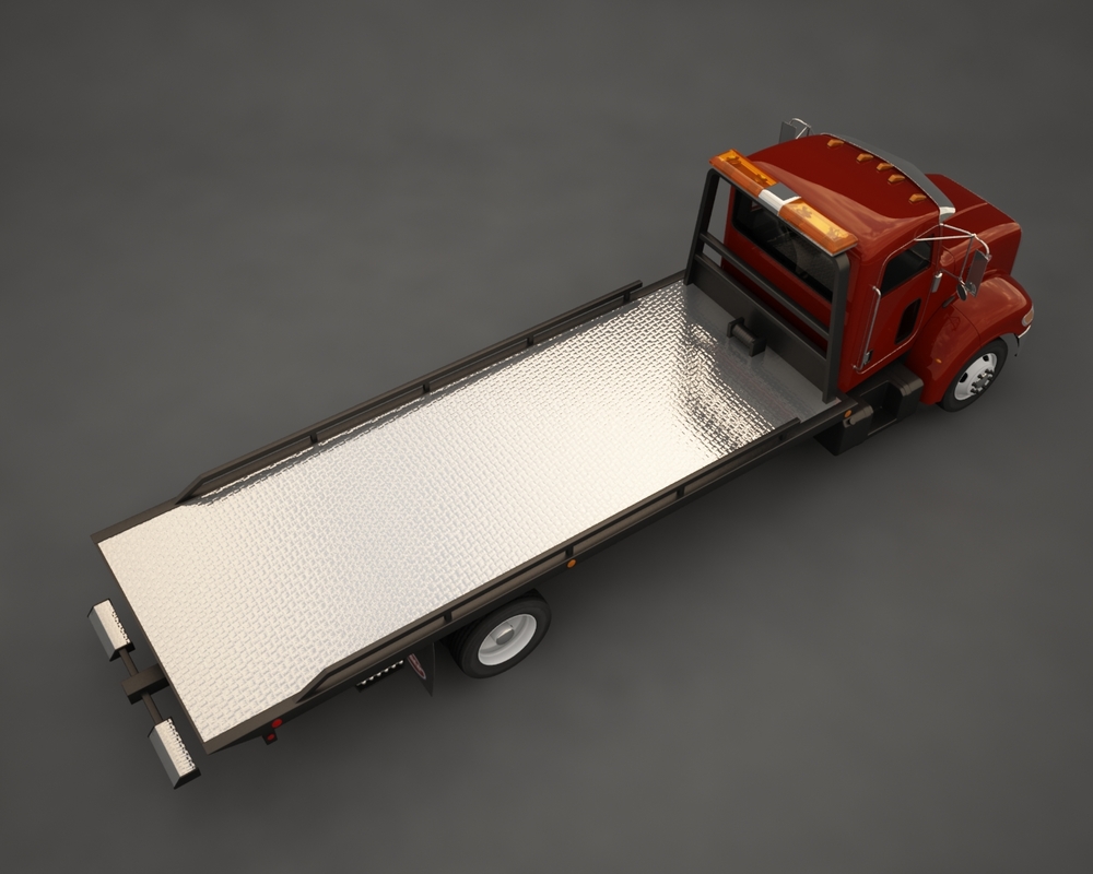 3d model tow truck rollback