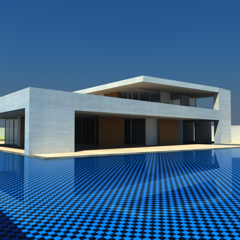 3ds max luxury mansion