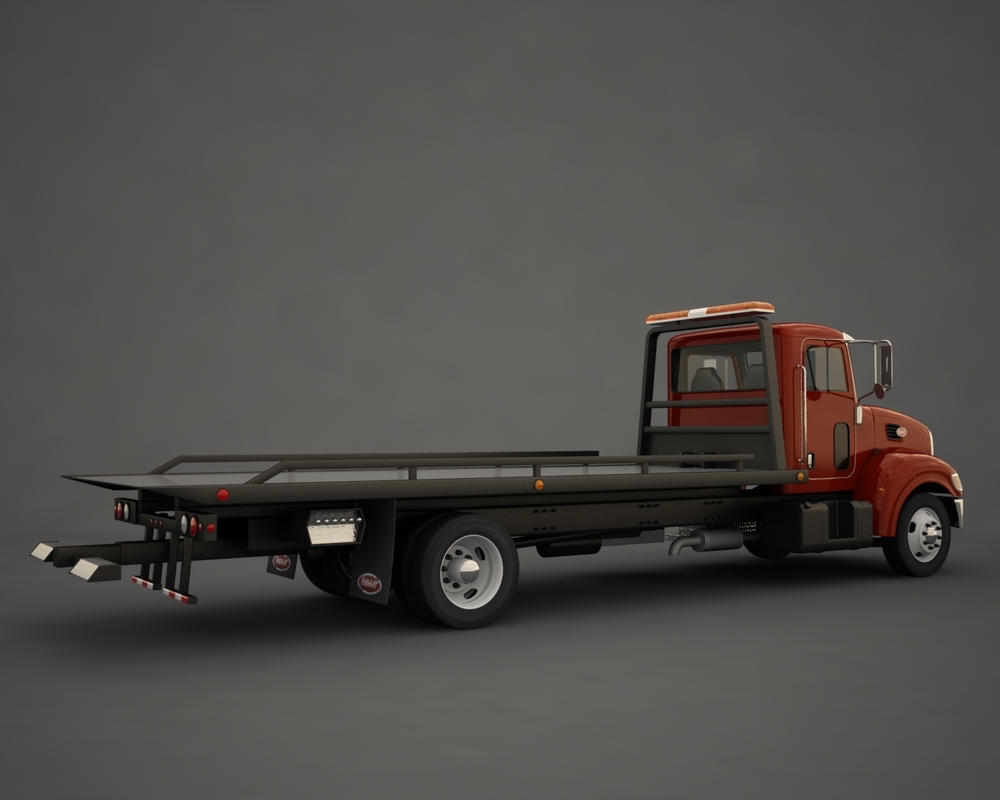 3d model tow truck rollback