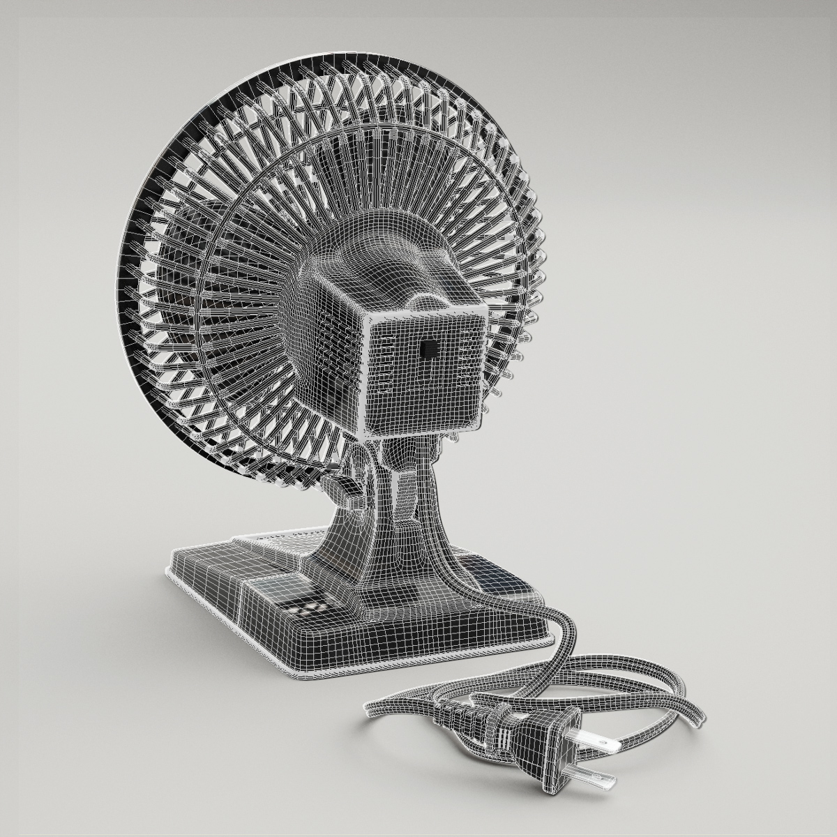 3d desk fan