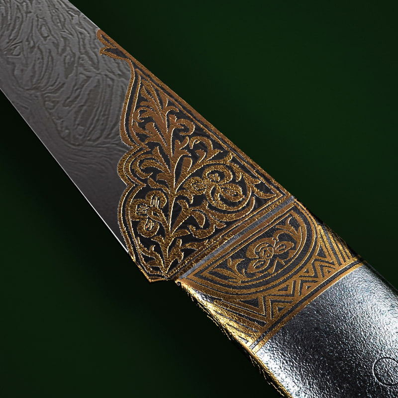 3d persian kard dagger model