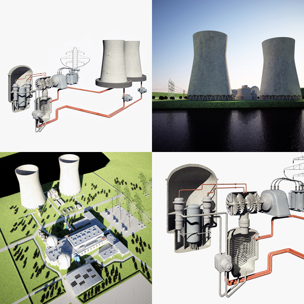 Nuclear Power Plant 3D Models for Download | TurboSquid
