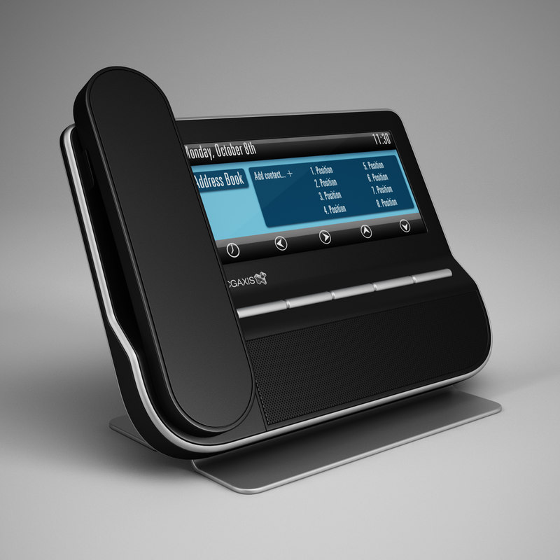 3d obj office desk telephone 20