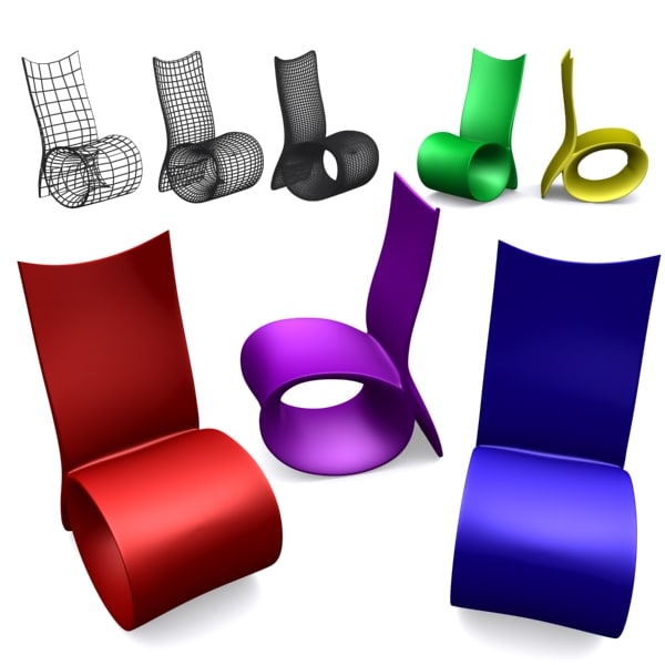 3d model design chair