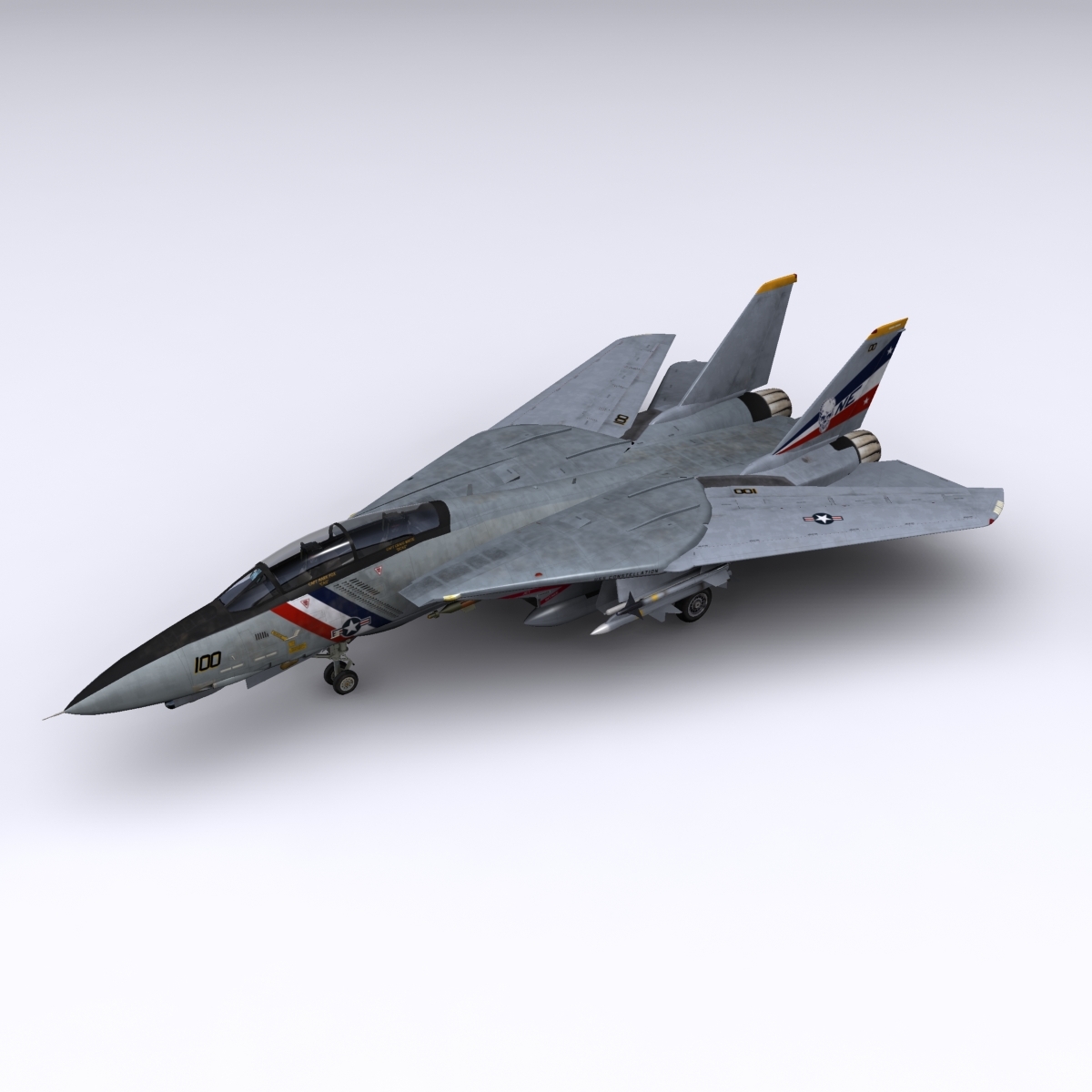 f-14 fighter jet f-14d 3d model