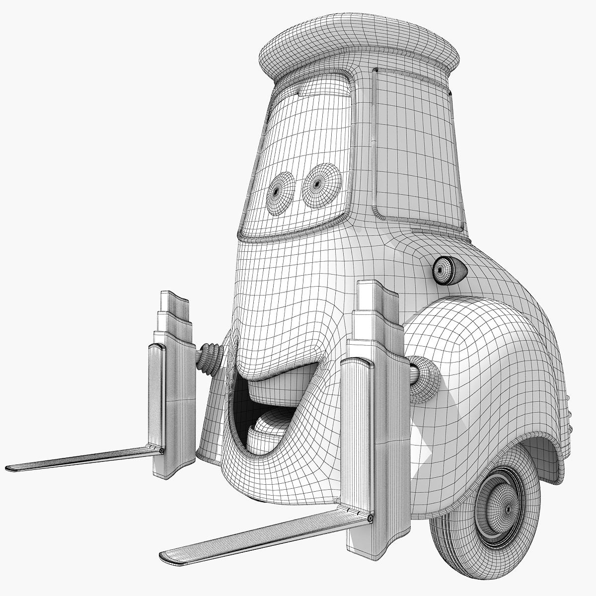 characters disney pixar cars 3d model