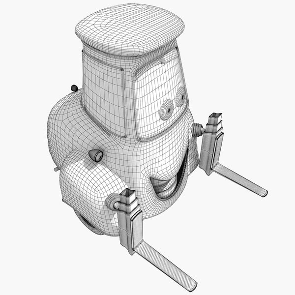 characters disney pixar cars 3d model