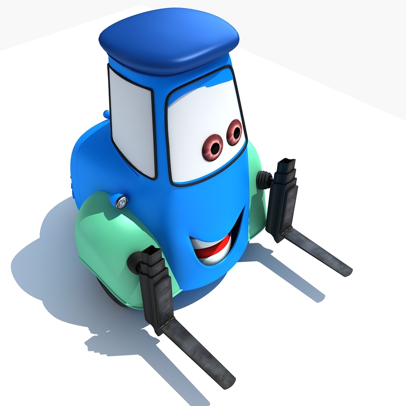 characters disney pixar cars 3d model