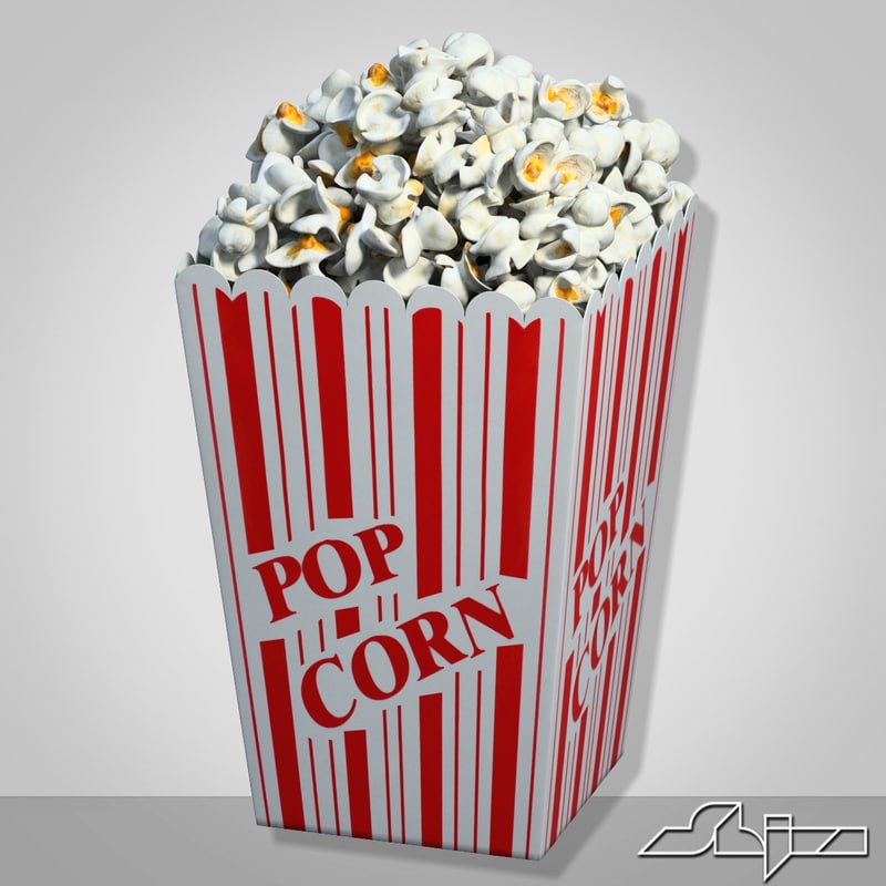 3d model popcorn heap