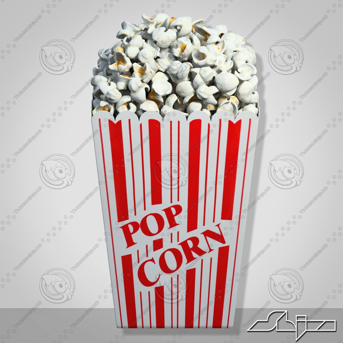 3d model popcorn heap