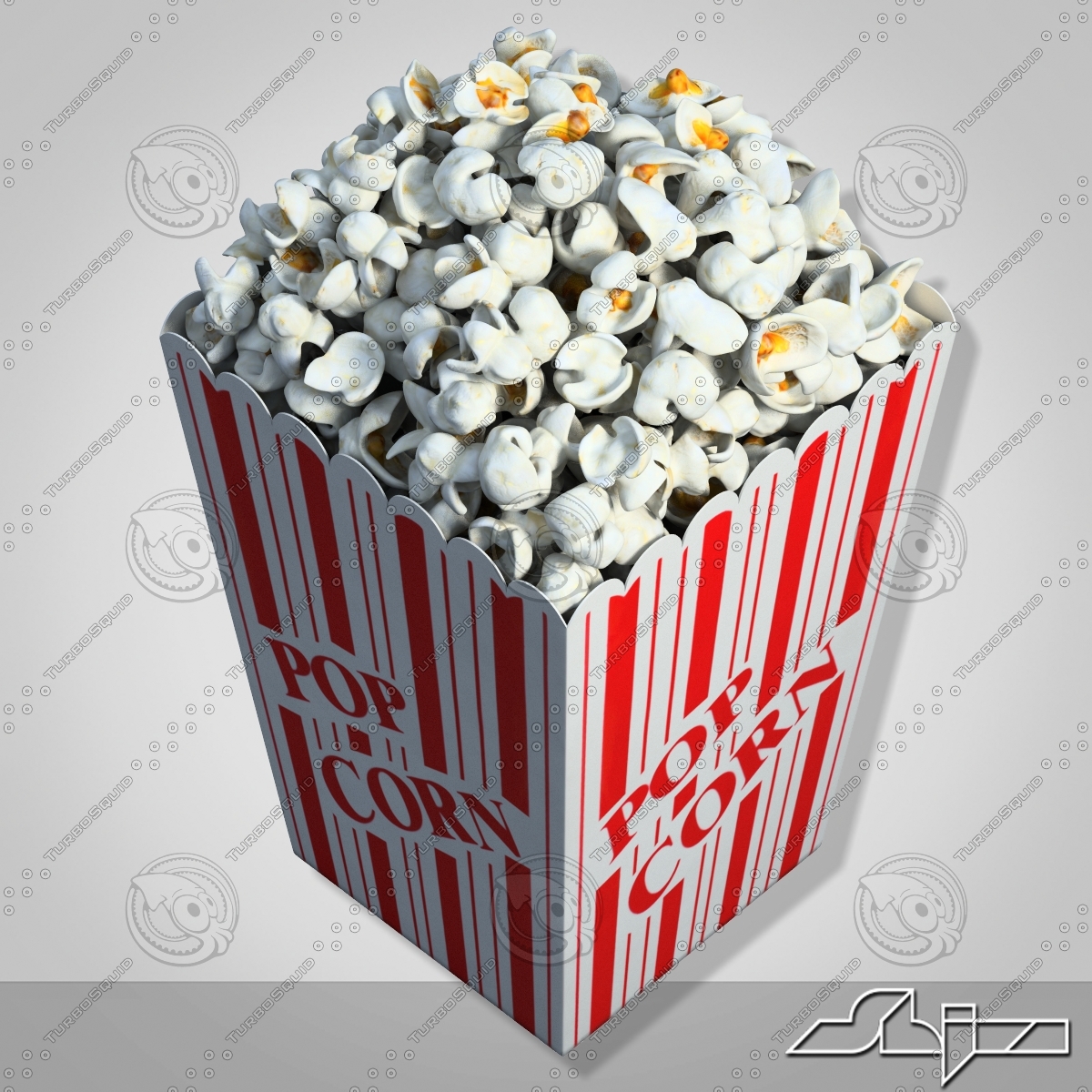 3d model popcorn heap