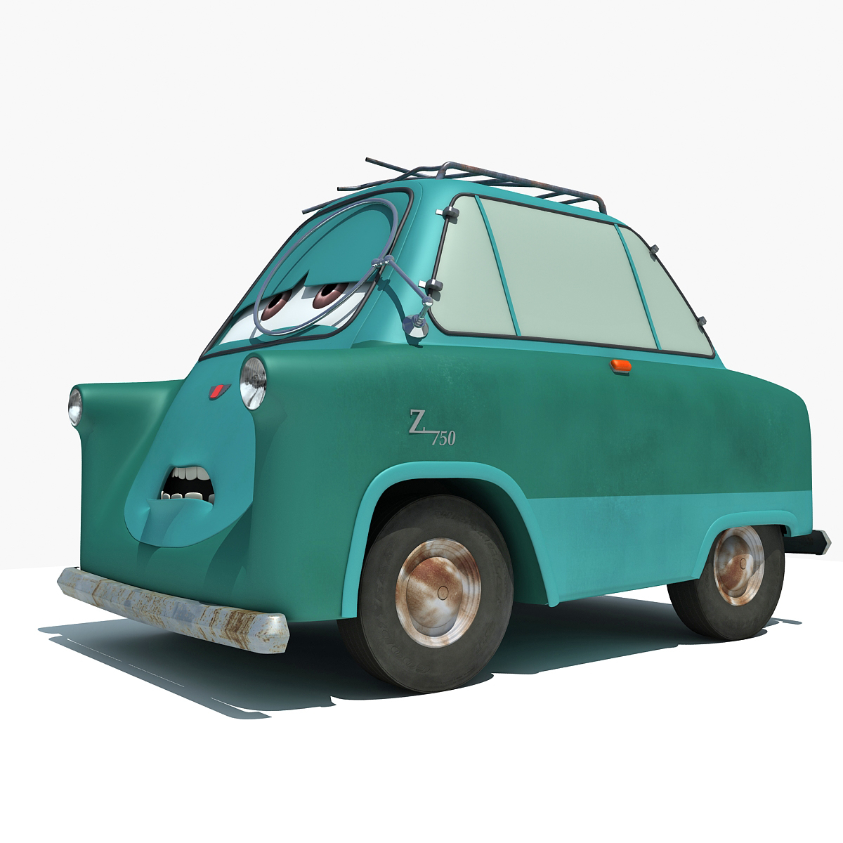 characters disney pixar cars 3d model
