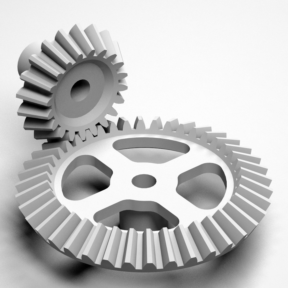 involute bevel gears 3d model