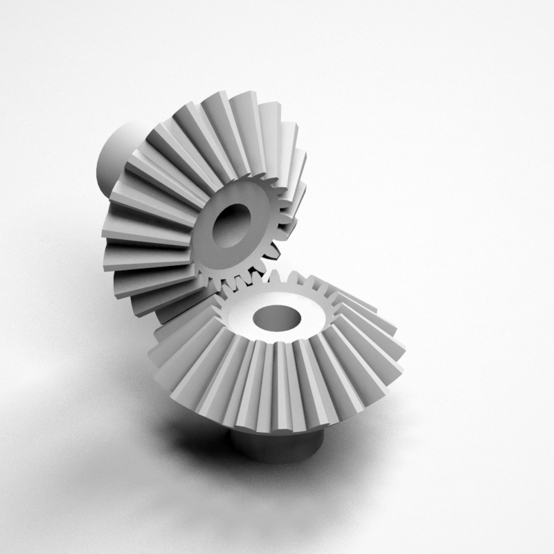 involute bevel gears 3d model