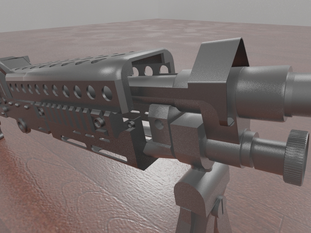m240b machine 3d model