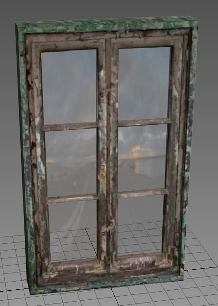 free window glass 3d model