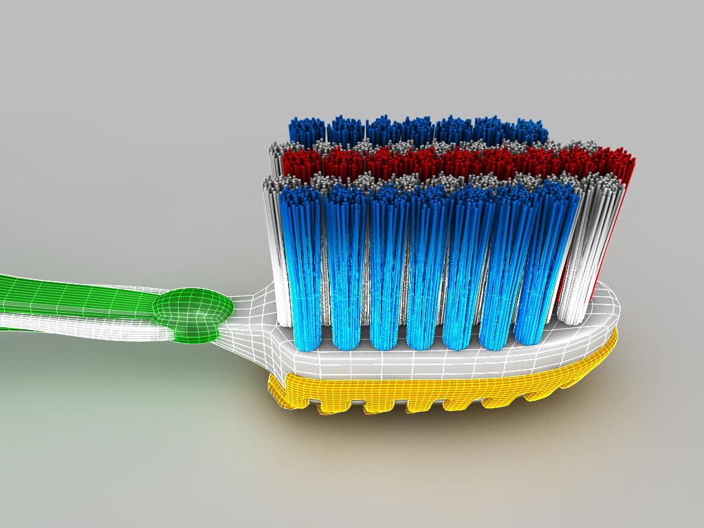 toothbrush brush tooth 3d model
