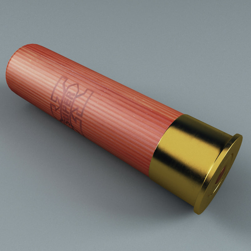 shotgun shell 3d max
