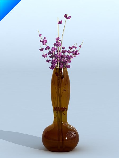 maya glass vase flower