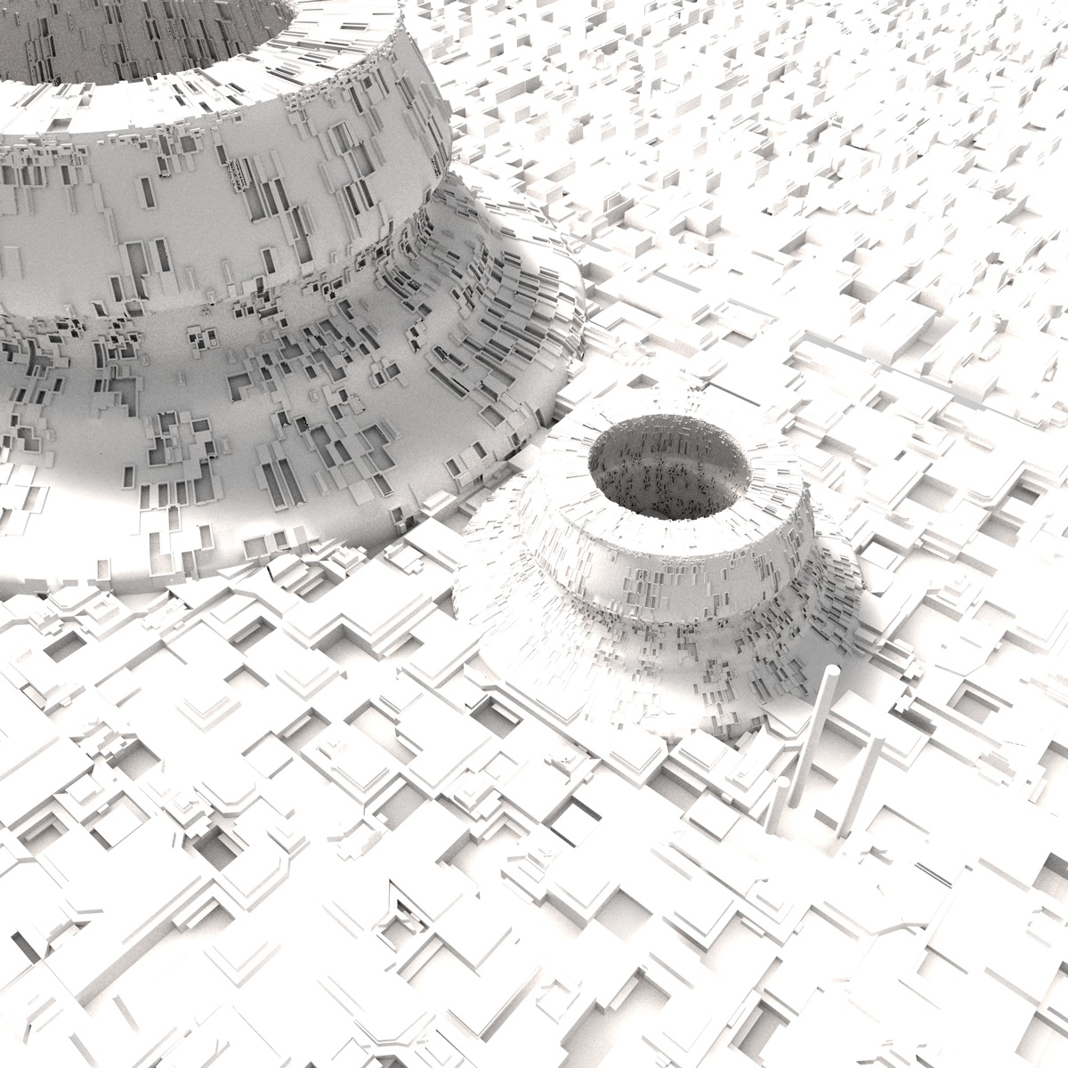 3d simple greeble model