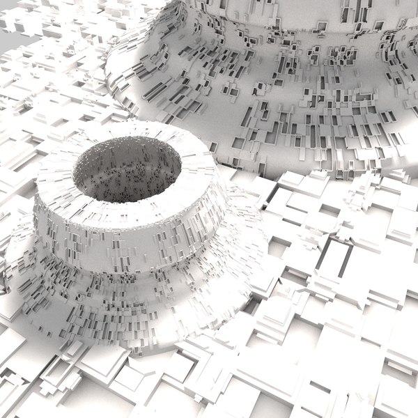 3d simple greeble model
