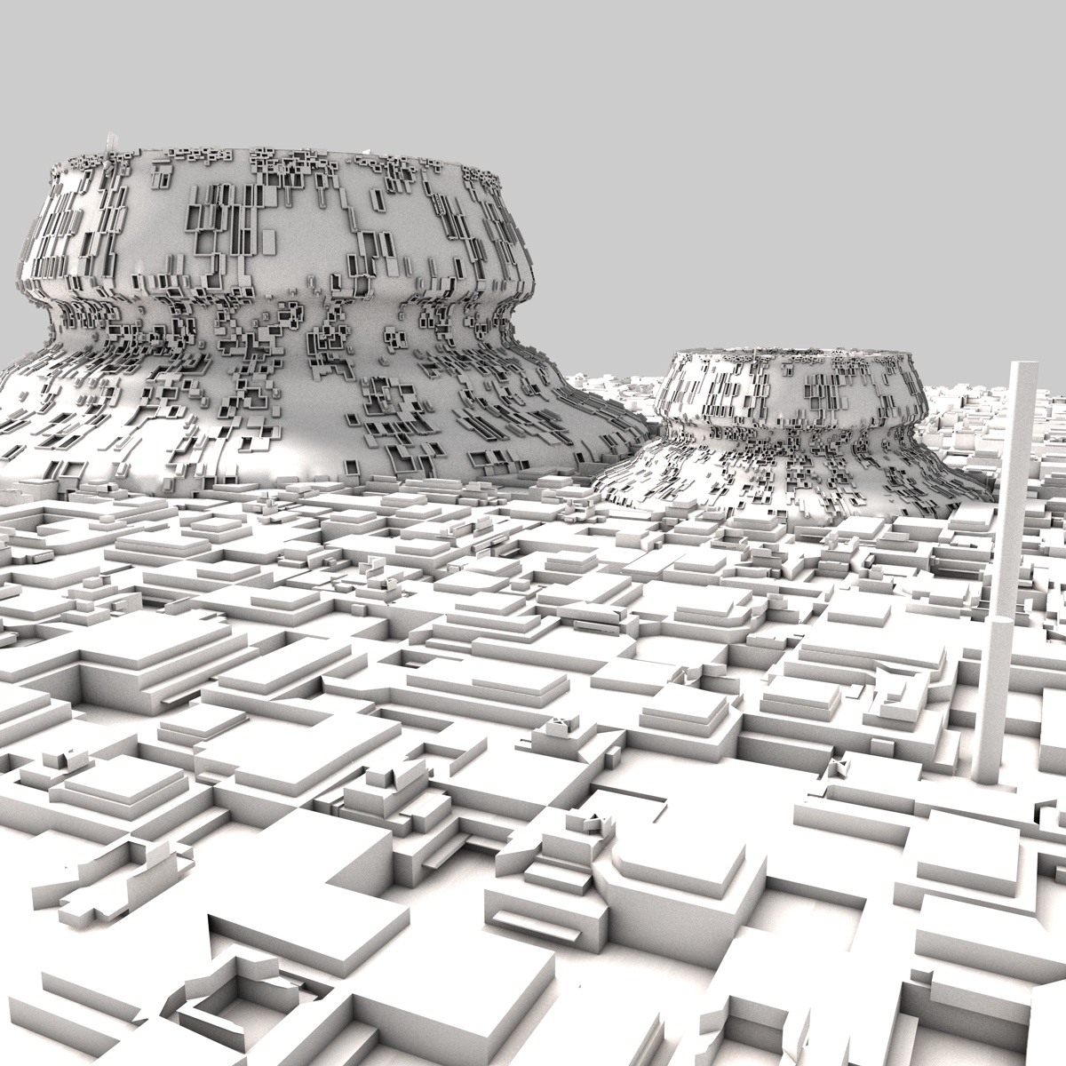 3d simple greeble model