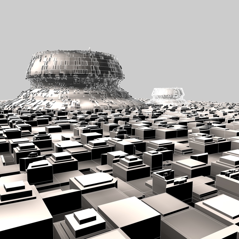 3d simple greeble model