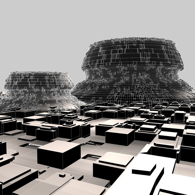 3d simple greeble model