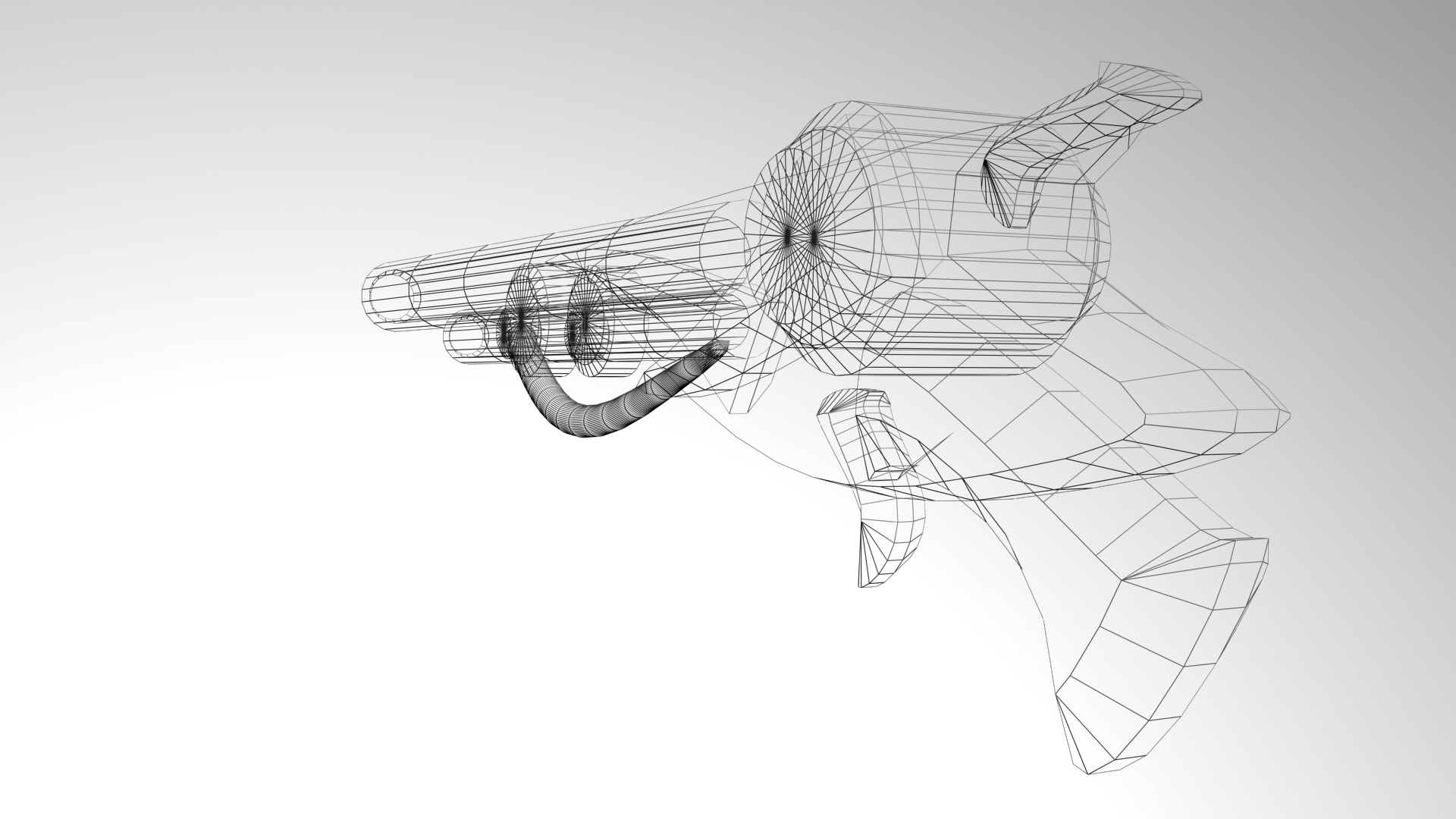 3ds max sci-fi gun