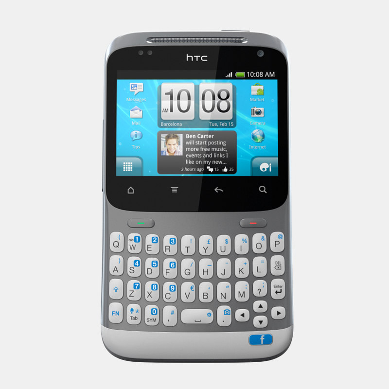 3d htc chacha mobile phone