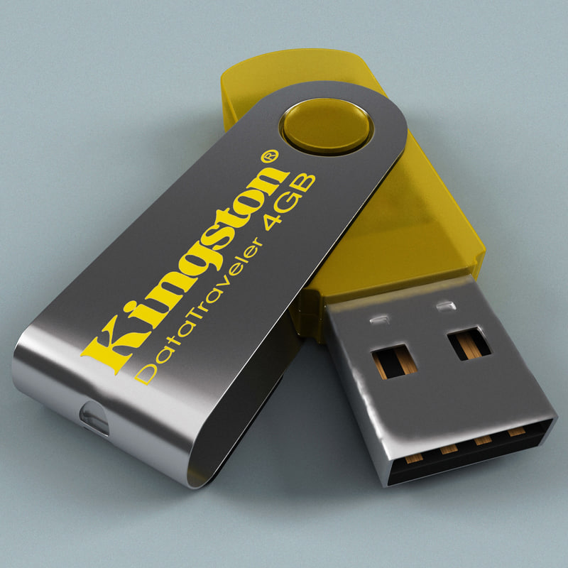 usb flash drives v1 3d model