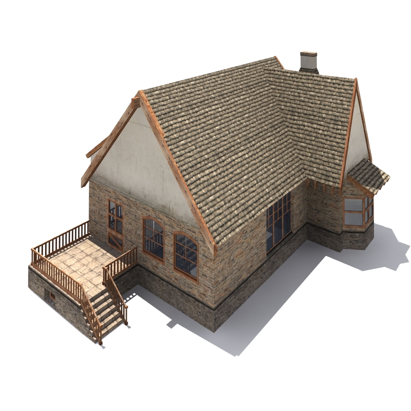 old house 3d 3ds