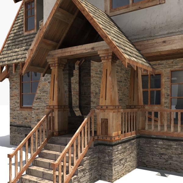 old house 3d 3ds