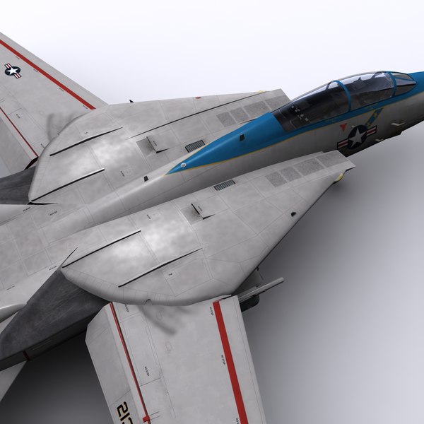 3d model f-14 fighter jet f-14d