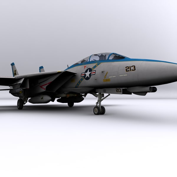 3d model f-14 fighter jet f-14d