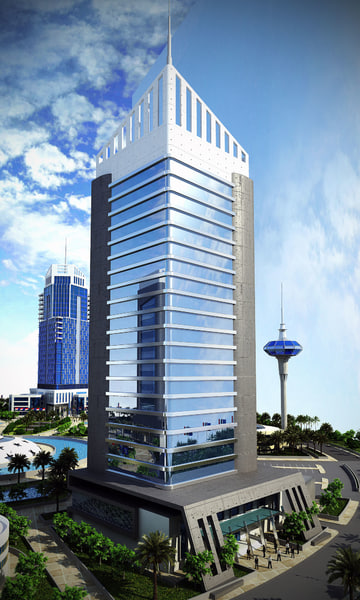 skyscraper floor 3d model