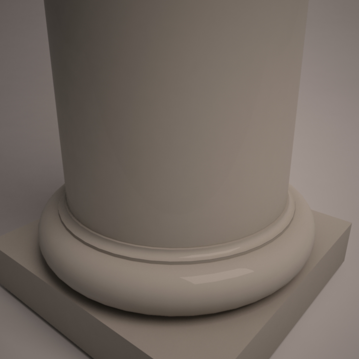 ancient roman tuscan column 3d model