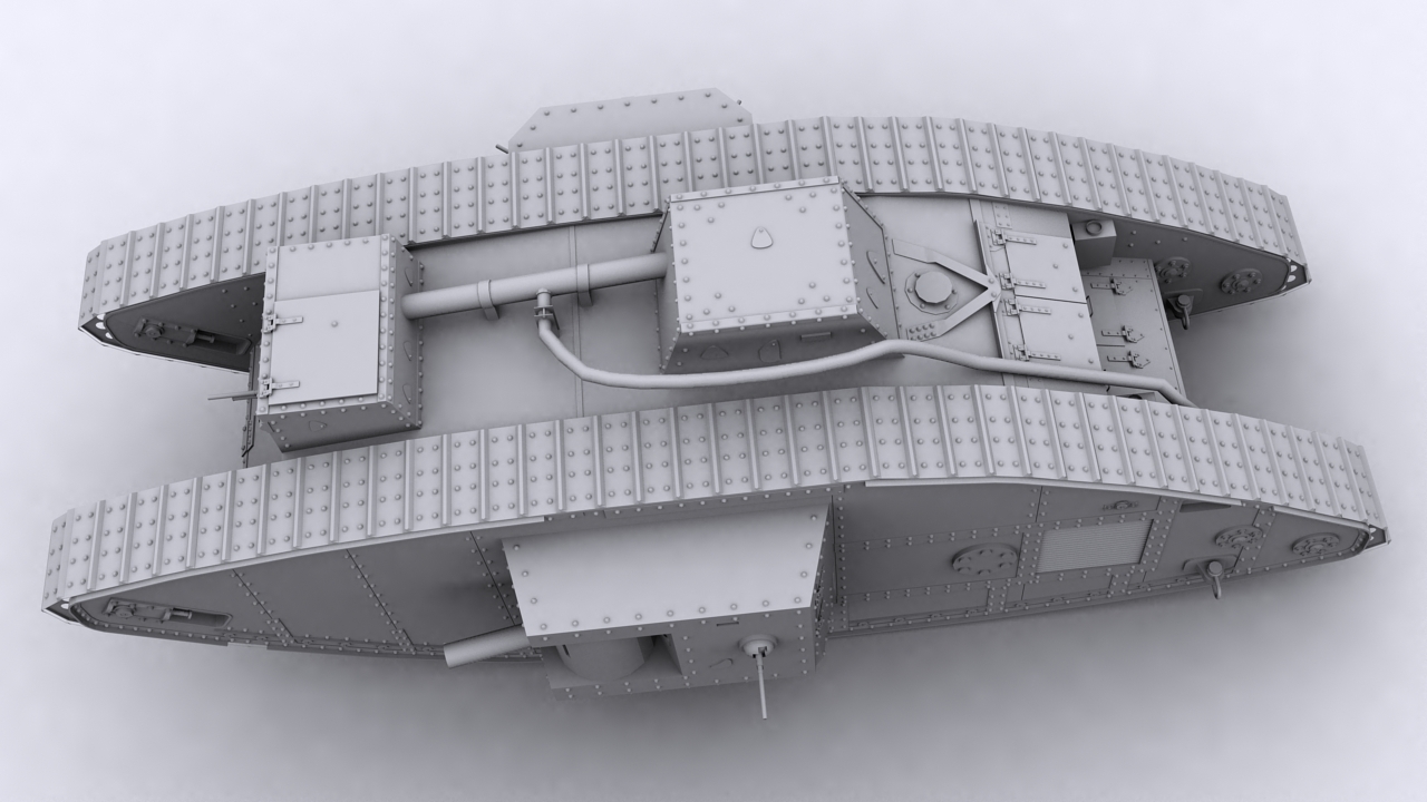 3d model british mark v