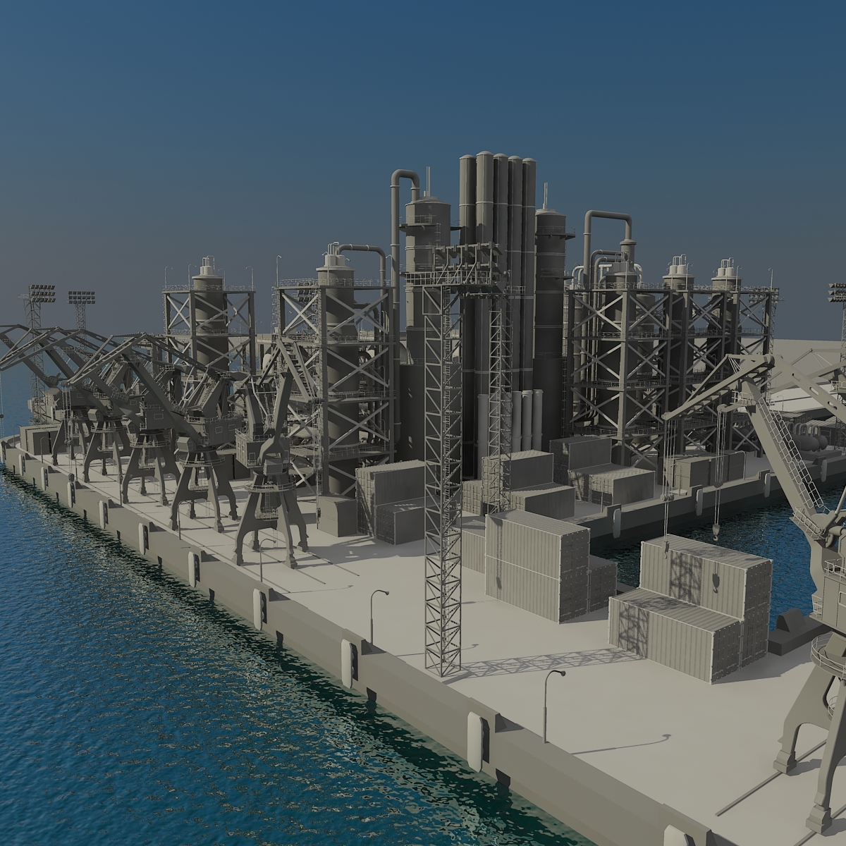 maya industrial port plant vessel