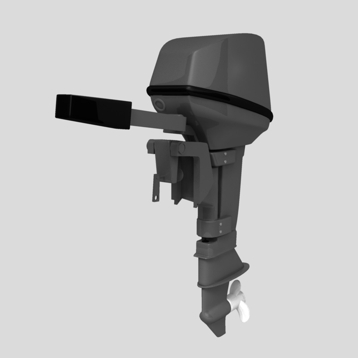 outboard motor 3d model