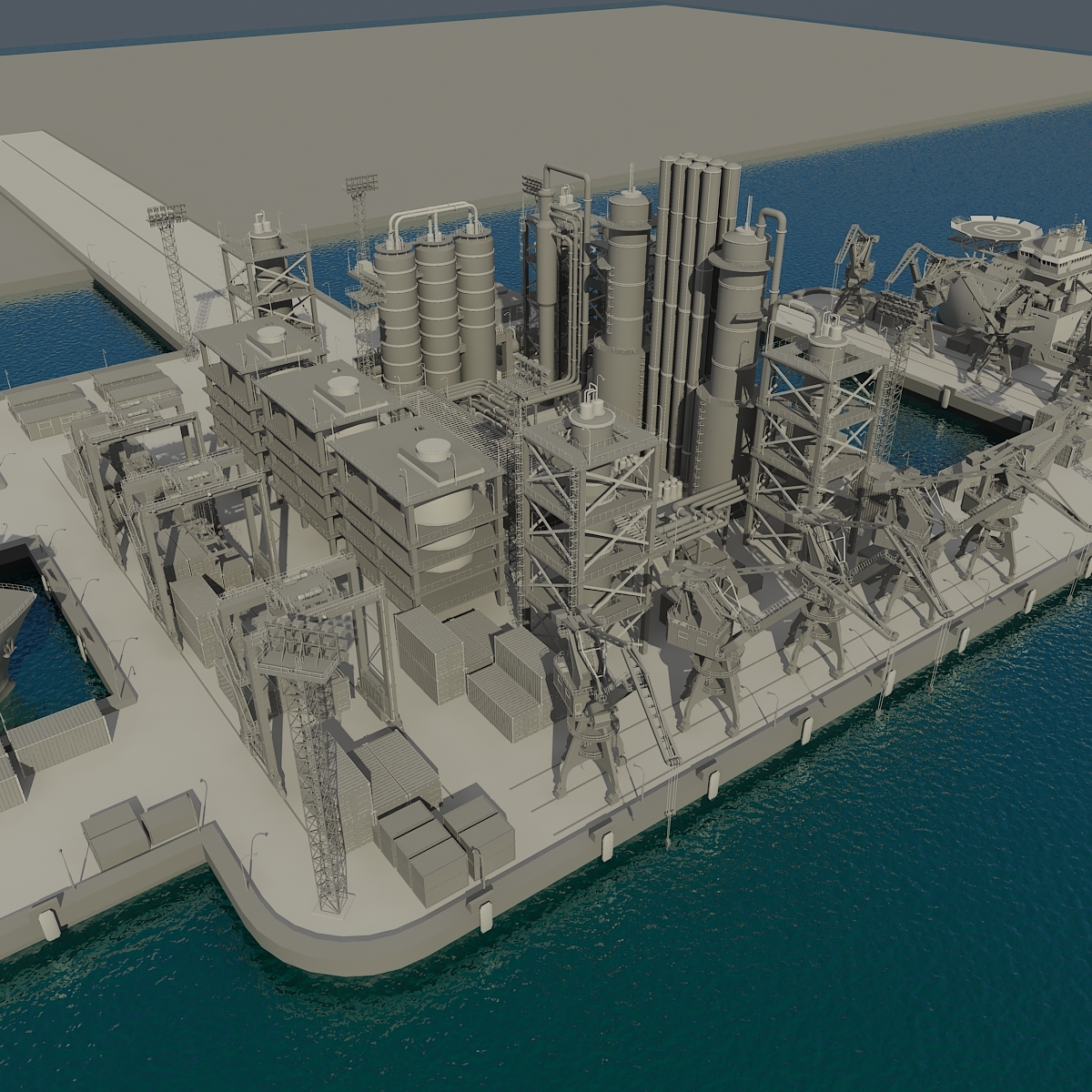 maya industrial port plant vessel