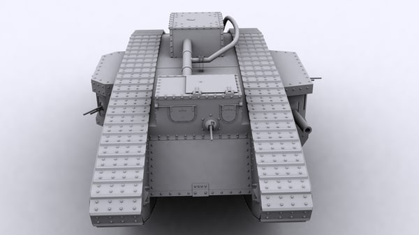 3d model british mark v