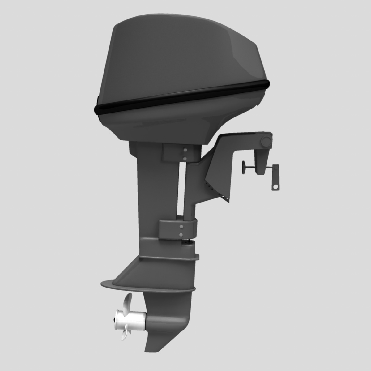 outboard motor 3d model