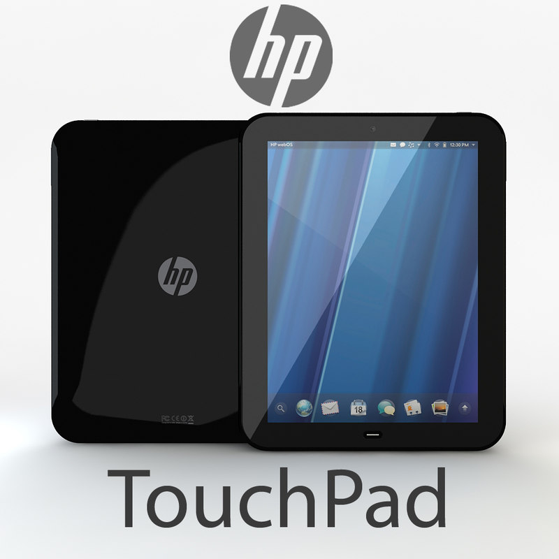 3d hp touchpad touch model