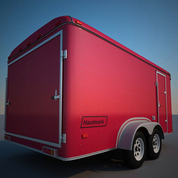 3d model haulmark cargo trailer
