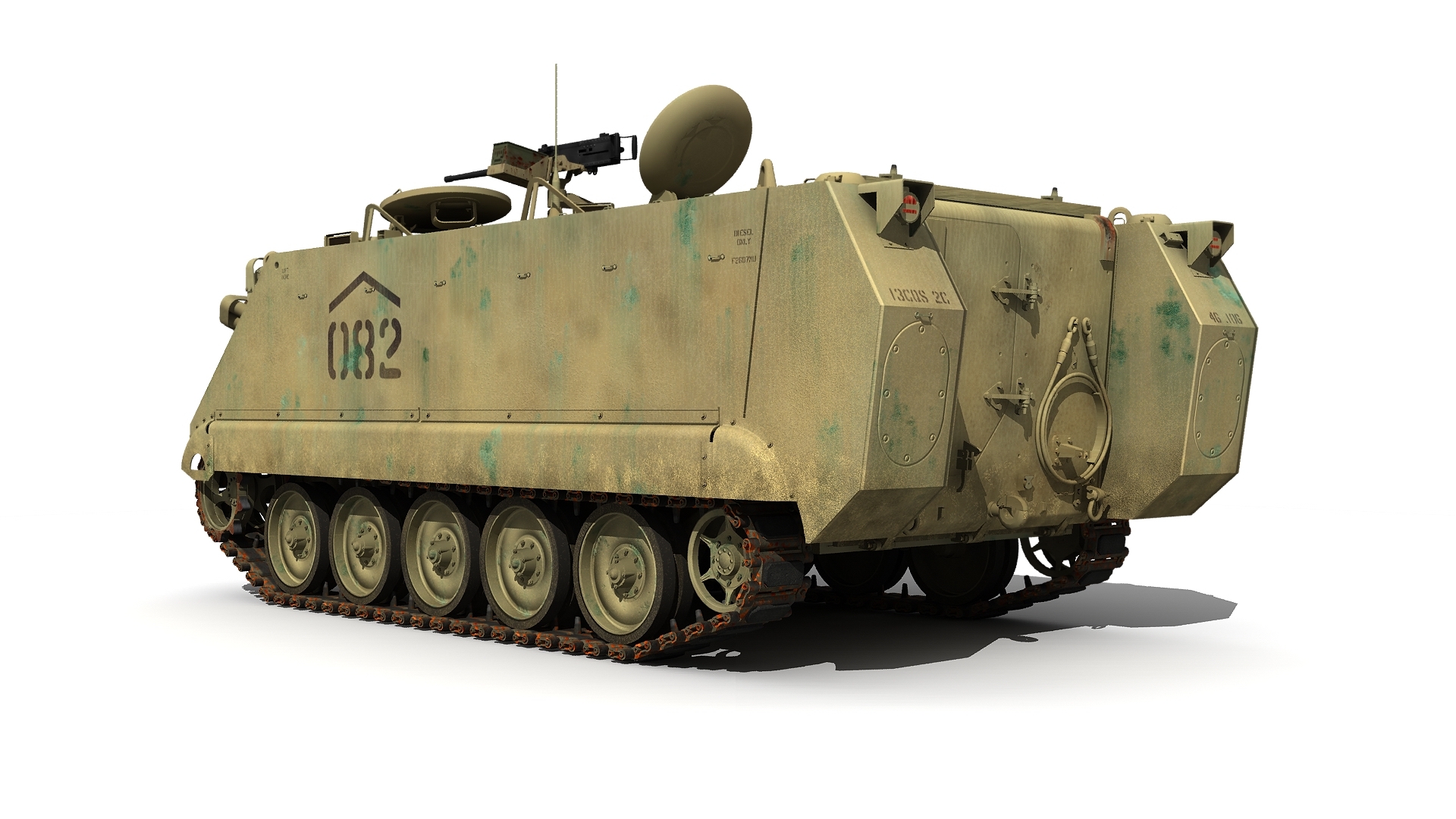3d m2 m113 m113a3 version model