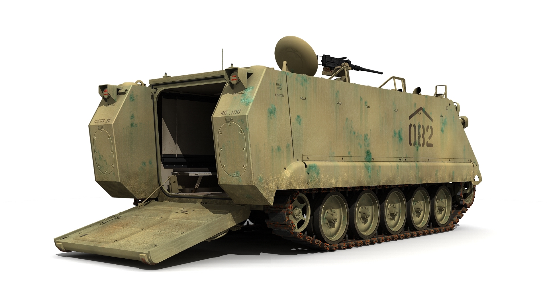 3d m2 m113 m113a3 version model