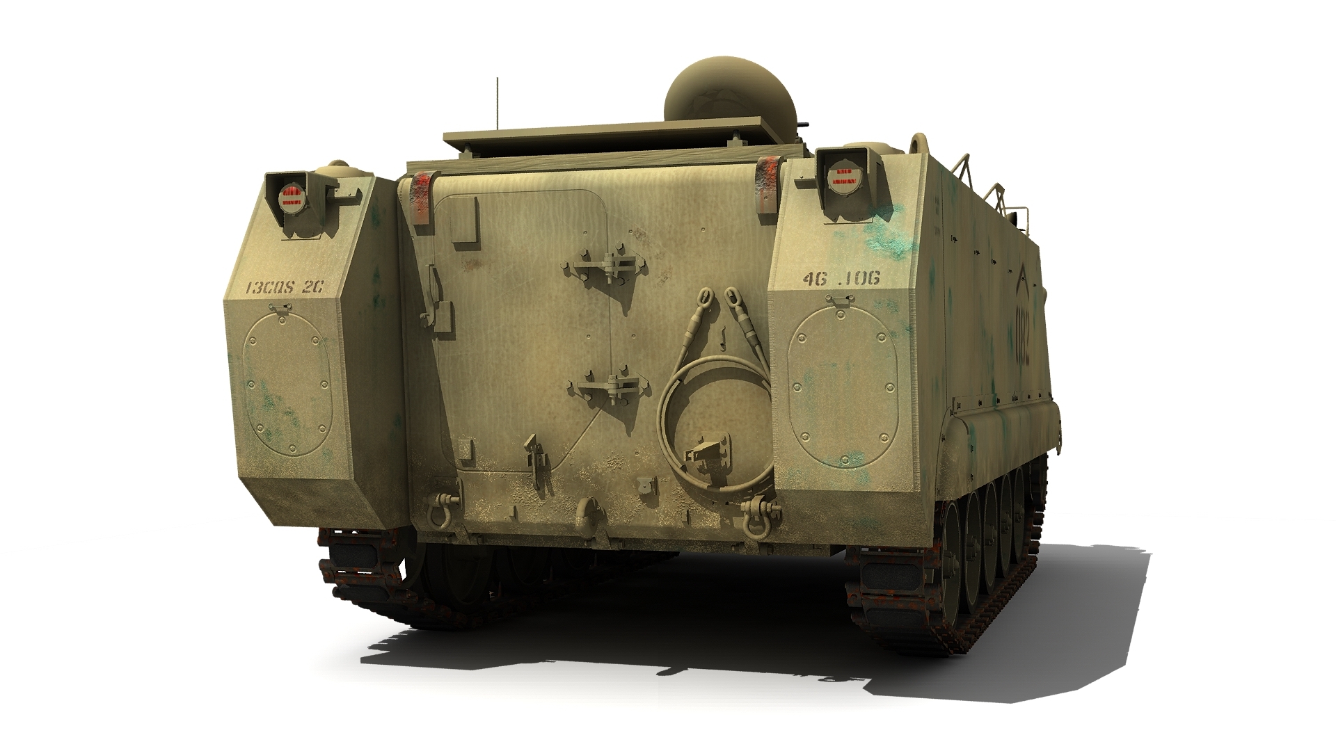 3d m2 m113 m113a3 version model