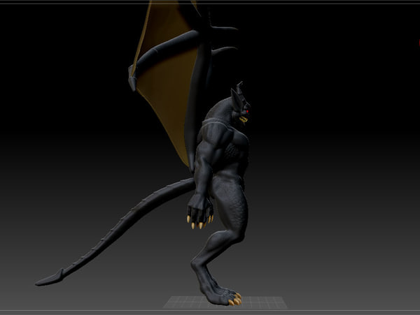 3d bat demon model