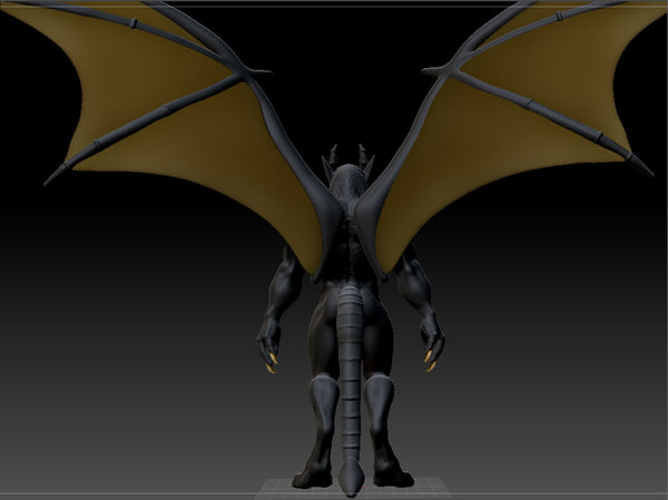 3d bat demon model